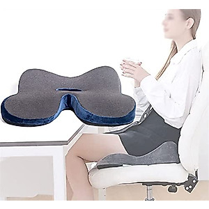 BUZZNN Seat Cushion, Memory Foam Office Chair Cushion, Coccyx Cushion for Sciatica - Ergonomic, Perfect for Home, Office and Car