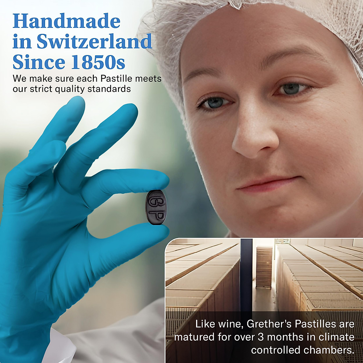 GRETHER'S Sugarfree Blackcurrant Pastilles Natural Remedy for Dry Mouth Relief - Soothing Throat & Healthy Voice - Gift for Singers - Gluten-Free - 1-Pack - 15 oz.