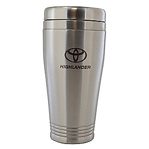Au-TOMOTIVE GOLD Stainless Steel Travel Mug for Toyota Highlander (Silver)
