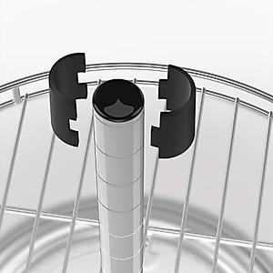 2 Tier Lazy Susan Large Shelf for Kitchen 13 inch,Tall Height Adjustable Turntable Spice Rack Spinner Cabinet Organizers and Storage,Rotating Under Sink Organizer,with PP Plastic Sheet (2 Tier)