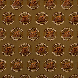 GRAPHICS & MORE Flush the Turd November 3rd Premium Kraft Roll Gift Wrap Wrapping Paper