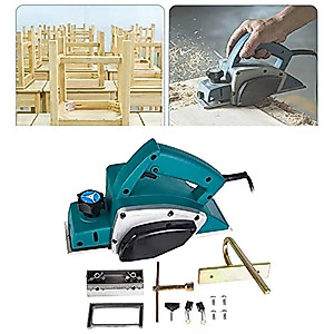 UGPLM Electric Hand Planer High Power Portable with Handle 220V Engineering Wood Processing Hand Held for DIY Woodworking Equipment