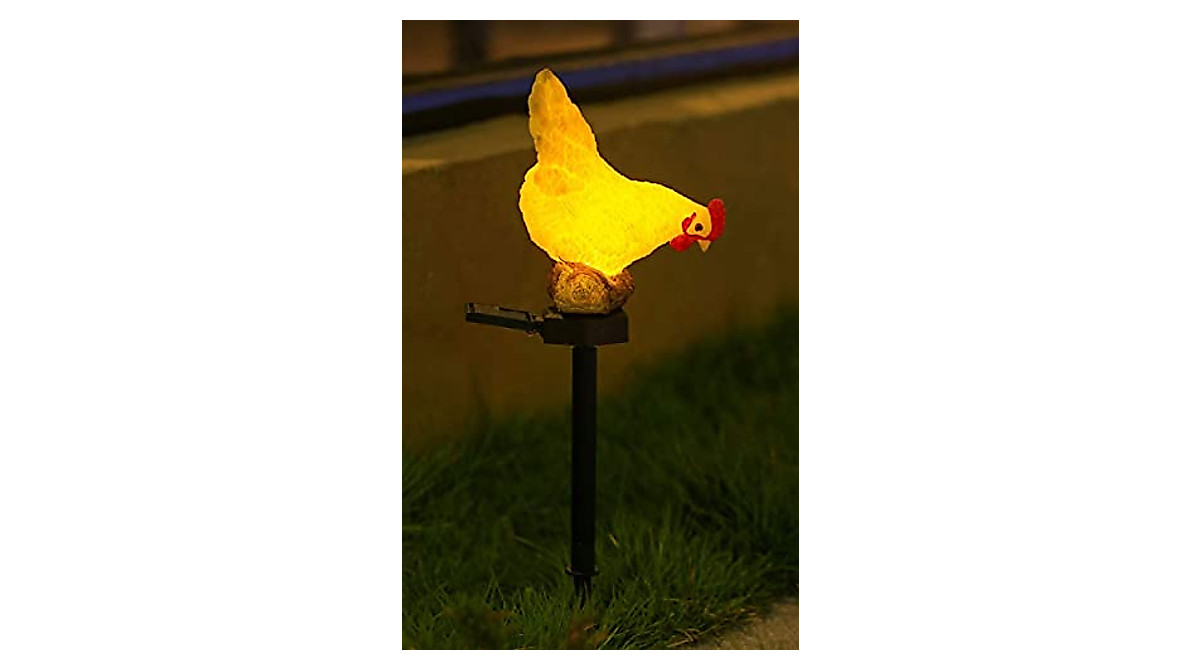 Solar Chicken Lights for Garden Decor - Outdoor Chicken Statue