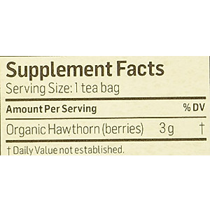 Alvita Teas Organic Herbal Tea Bags - Hawthorn Berry - 24 Bags