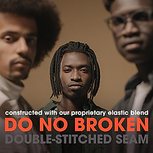 EasYoung 10pcs Braided Mens Hair Ties for Guys, for Buns Curly Thick Dense Hair Elastic Hair Ties For Men & Women, No Crease Hair Coils Hair Ties Men with Long Hair