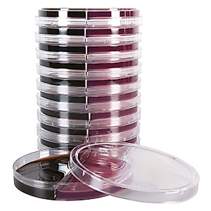 MacConkey/EMB (Eosin Methylene Blue) Agar, 15x100mm Biplate, Order by The Package of 10, by Hardy Diagnostics