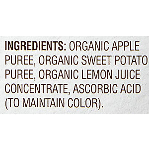 Amazon Brand - Mama Bear Organic Vegetarian Baby Food Pouch, Apple, Sweet Potato, 4 ounce (Pack of 1)