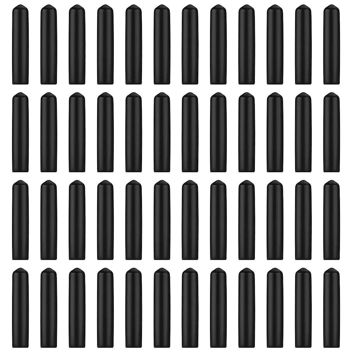 Lounsweer 100 Pcs Black Rubber Pourer Cap Liquor Bottle Pourer Cover Dispenser Spout Dust Covers Liquor Bottle Covers Spout Cap