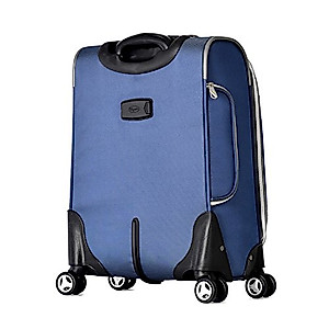 Olympia U.S.A. Tuscany 21" Expandable Carry-on Spinner, Blue