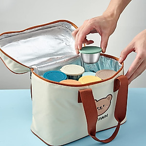 VANDHOME 2.3OZ/70ml Salad Dressing Container To Go With Lid 6 Pack Leakproof Dipping Sauce Cups Sauce Container for Lunch Small Containers for Salad Dressing, Snacks, Fits in Bento Box for Lunch