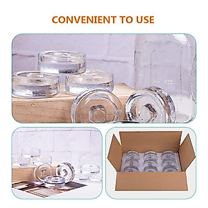 1PC Pickling Kit Glass Weights with Easy Grip Handle for Canning Supplies, Fermenting Weights for Pickling and Canning, Heavy Fermenting Lids Kit for Wide Mouth Mason Jar