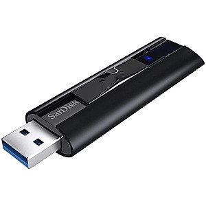 SanDisk Extreme PRO 256GB USB 3.2 Solid State Flash Drive for High Speed Transfer 420MB/s Read Speed - Works with Computers, Laptops (SDCZ880-256G-G46) Bundle with (1) Everything But Stromboli Lanyard