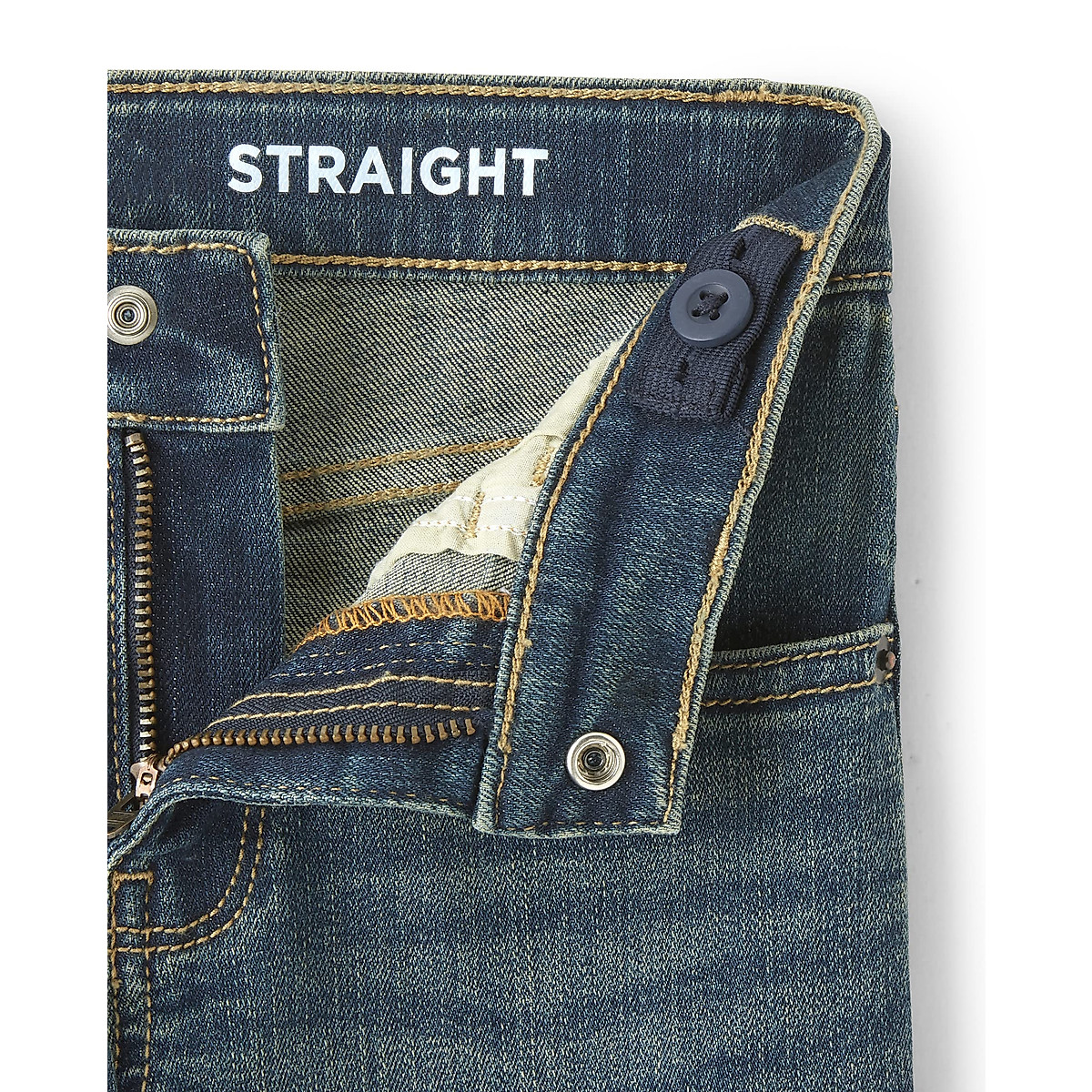 The Children's Place Boys Basic Straight Leg Jeans,Carbon Wash/Deep Blue Wash/Dk Juptier/Dk Rinse Wash 4 Pack,8