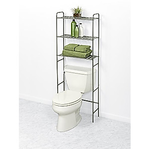 Zenna Home 2265NN Slat Style Bathroom Space Saver, Satin Nickel