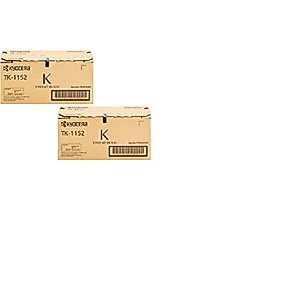 Kyocera TK-1152 Black Standad Yield Toner Cartridge 2 Pack for ECOSYS M2635dw in Retail Packaging