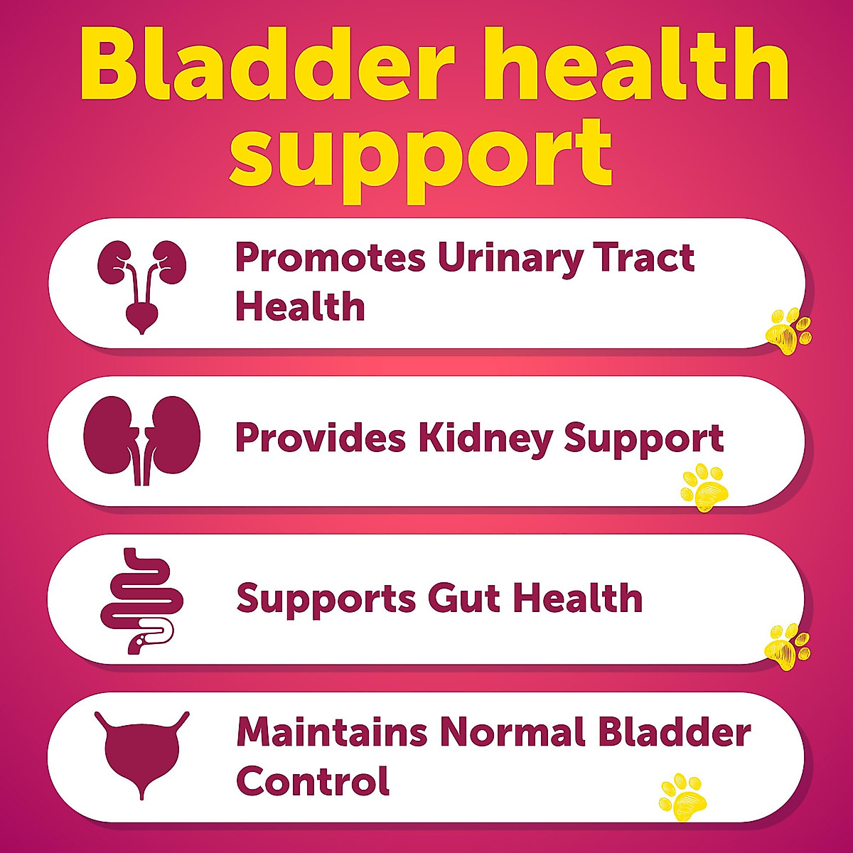 Dog UTI Treatment - Cranberry Supplement for Dogs - Bladder Control for Dogs - Dog Urinary Tract Infection Treatment - UTI Medicine for Dogs - Dog Cranberry Supplement - Kidney Support - 120 Chews