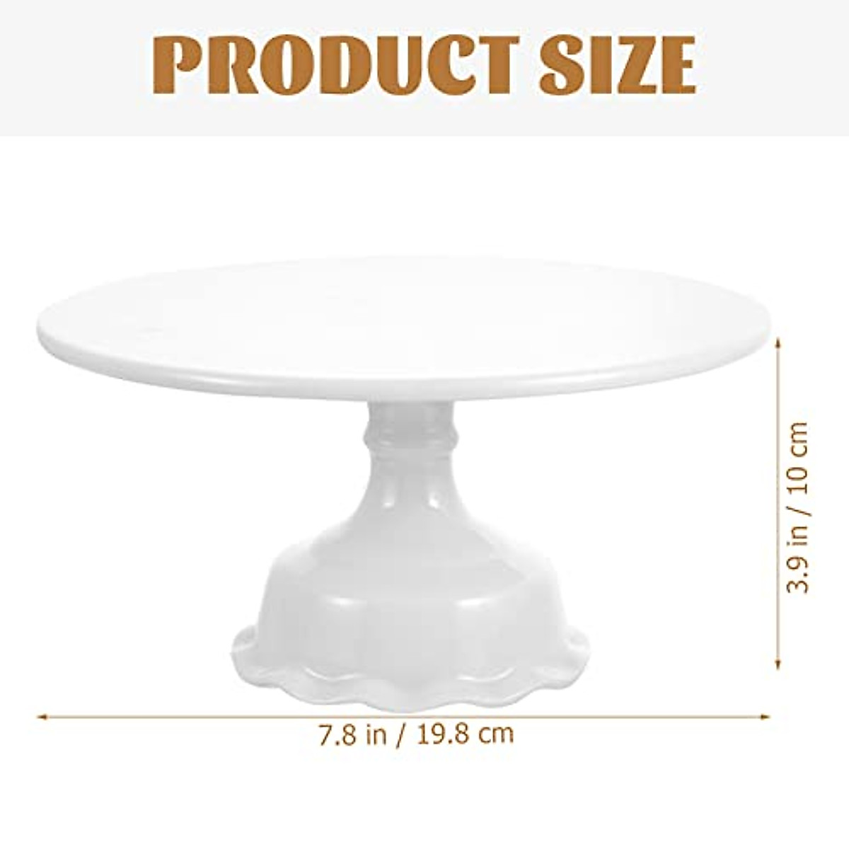 GANAZONO Serving Platter Cake Pedestal Porcelain Cake Stand Display Cake Holder Cake Plates Buffet Treat Stand Tray Fruit Plate Nuts Container Cupcake Stand Snack Ceramics Ceramic Plate