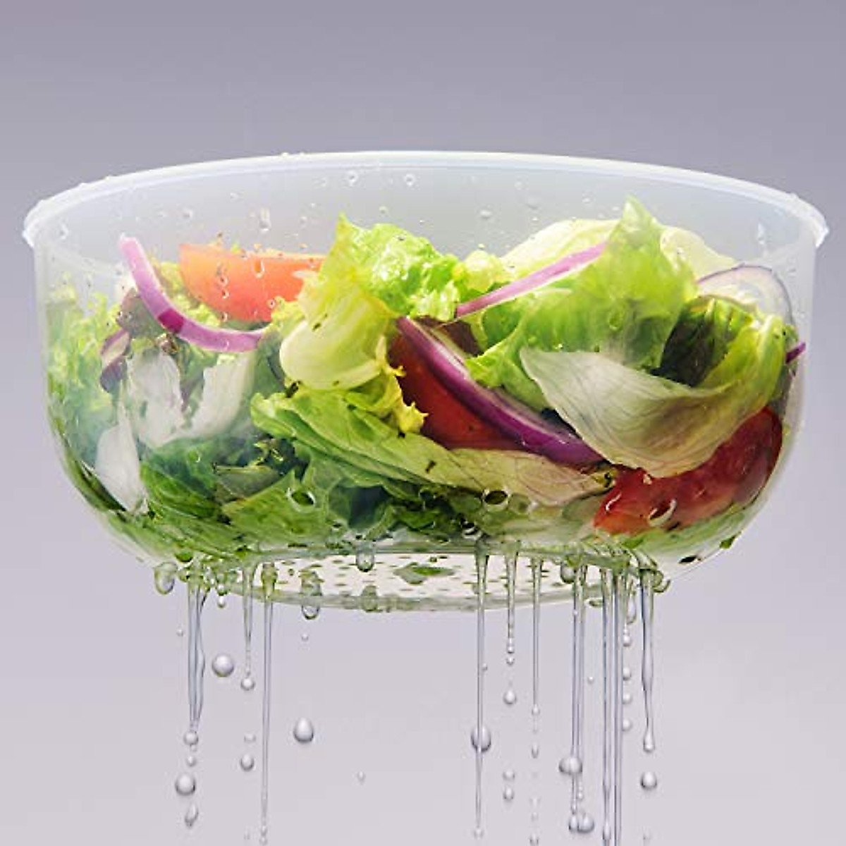 LocknLock Easy Essentials Food Storage lids/Airtight containers, BPA Free, Salad Bowl-16.9 Cup, Clear
