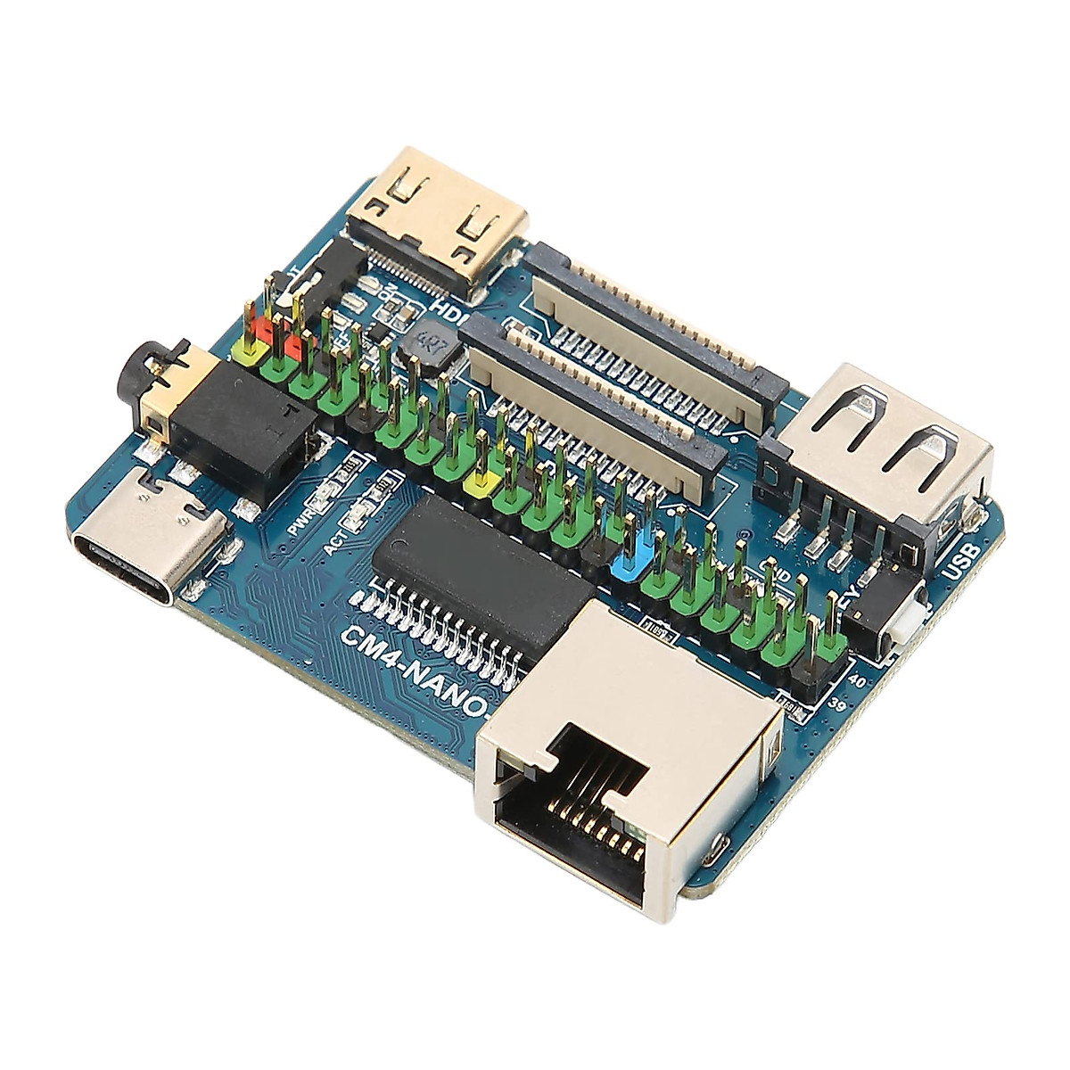 Module 4 Board Multi Interface, 4K Resolution 30FPS, USB2.0 Connector with CSI Connector, Standard Cm4 Socket 40Pin Gpio Suitable for Connecting Various USB Devices