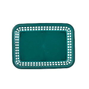 TableCraft 1077FG Forest Green Grande Platter Basket - Dozen