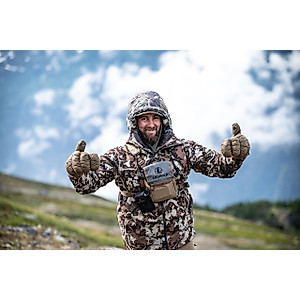 First Lite Brooks Down Glassing Mitt - Lightweight Down Insulated Hunting Gloves - Dry Earth - Large