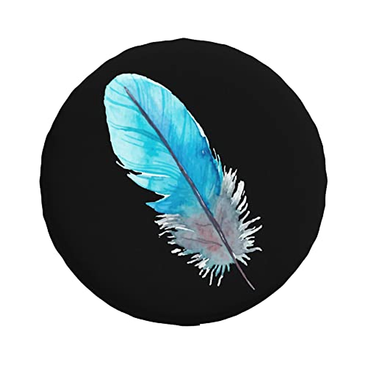 Blue Birds Feathers Painting,Funny Tire Cover Universal Fit Spare Tire Protector for Truck SUV Trailer Camper Rv