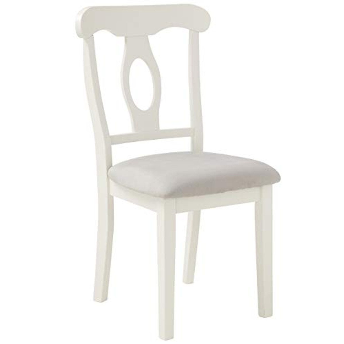 Angel Line 5 Piece Lindsey Dining Set, White/Gray