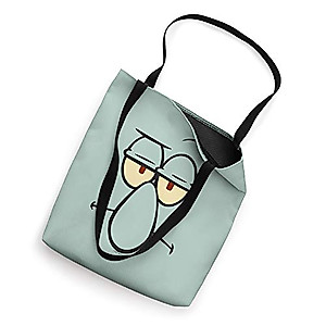SpongeBob SquarePants Squidward Large Face Eyebrow Raise Tote Bag