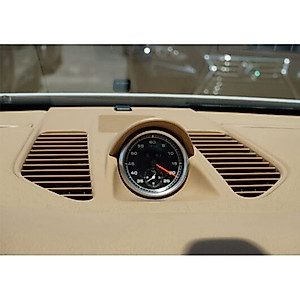 ASVEGEN Sport Chrono Stopwatch Mounted Dashboard for Porsche 911 991 2013-2019, Beige Panel and Black Clock
