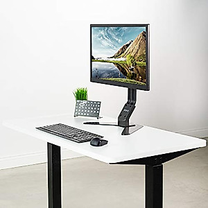 VIVO White 43 x 24 inch Universal Solid One-Piece Table Top for Standard and Sit to Stand Height Adjustable Home and Office Desk Frames, DESK-TOP43W