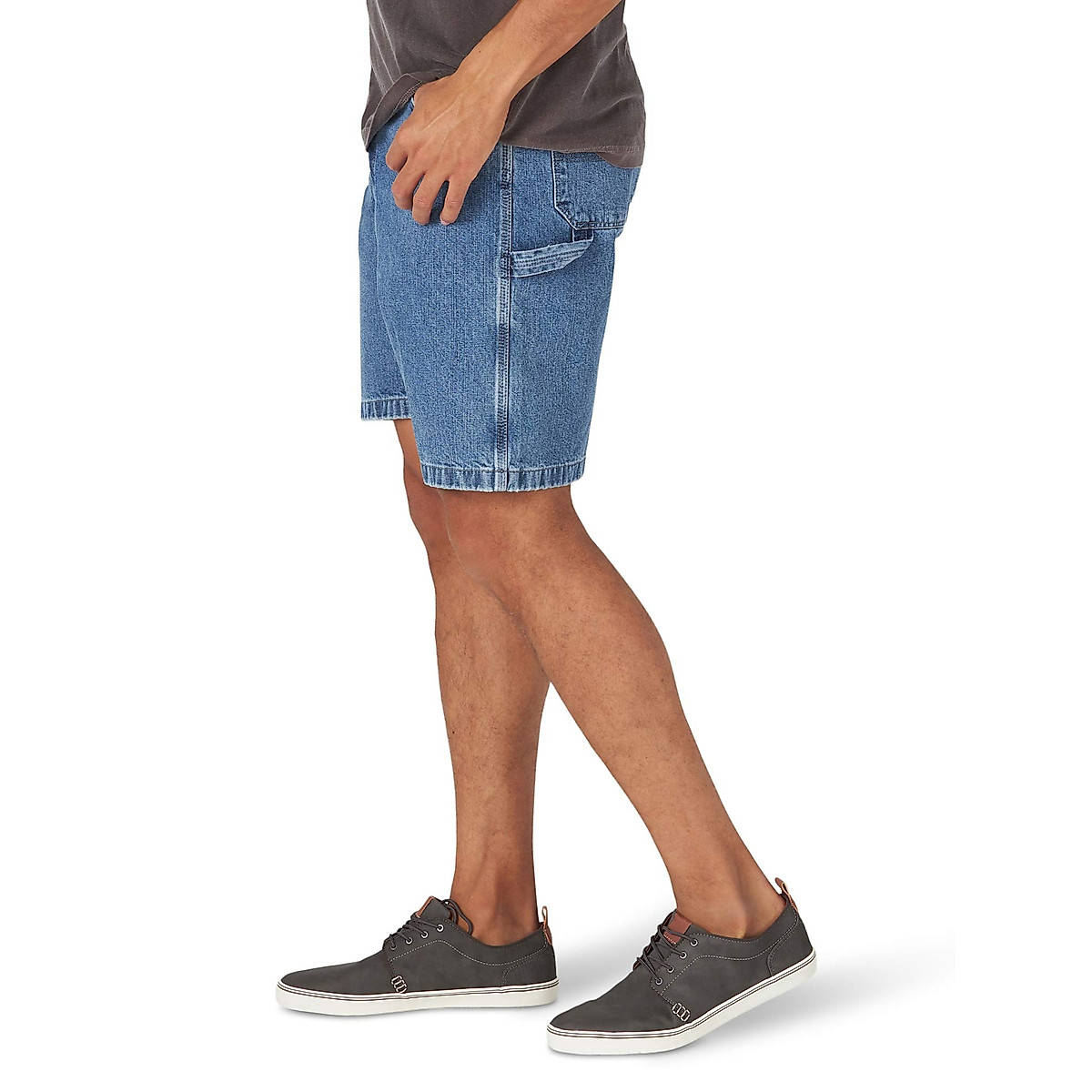 Wrangler Authentics Men's Loose Fit Carpenter Short, Antique Stonewash, 36