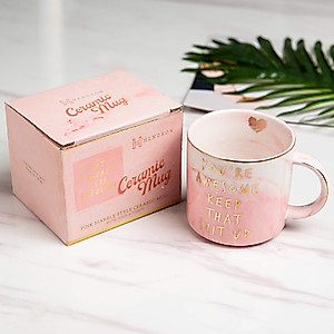 Thank You Gifts - Funny Inspirational, Thoughtful, Birthday, Friendship, New Job Gifts Ideas for for Women Friends, Coworkers, Boss, Employee - Graduation Gifts for Her - Ceramic Coffee Cup