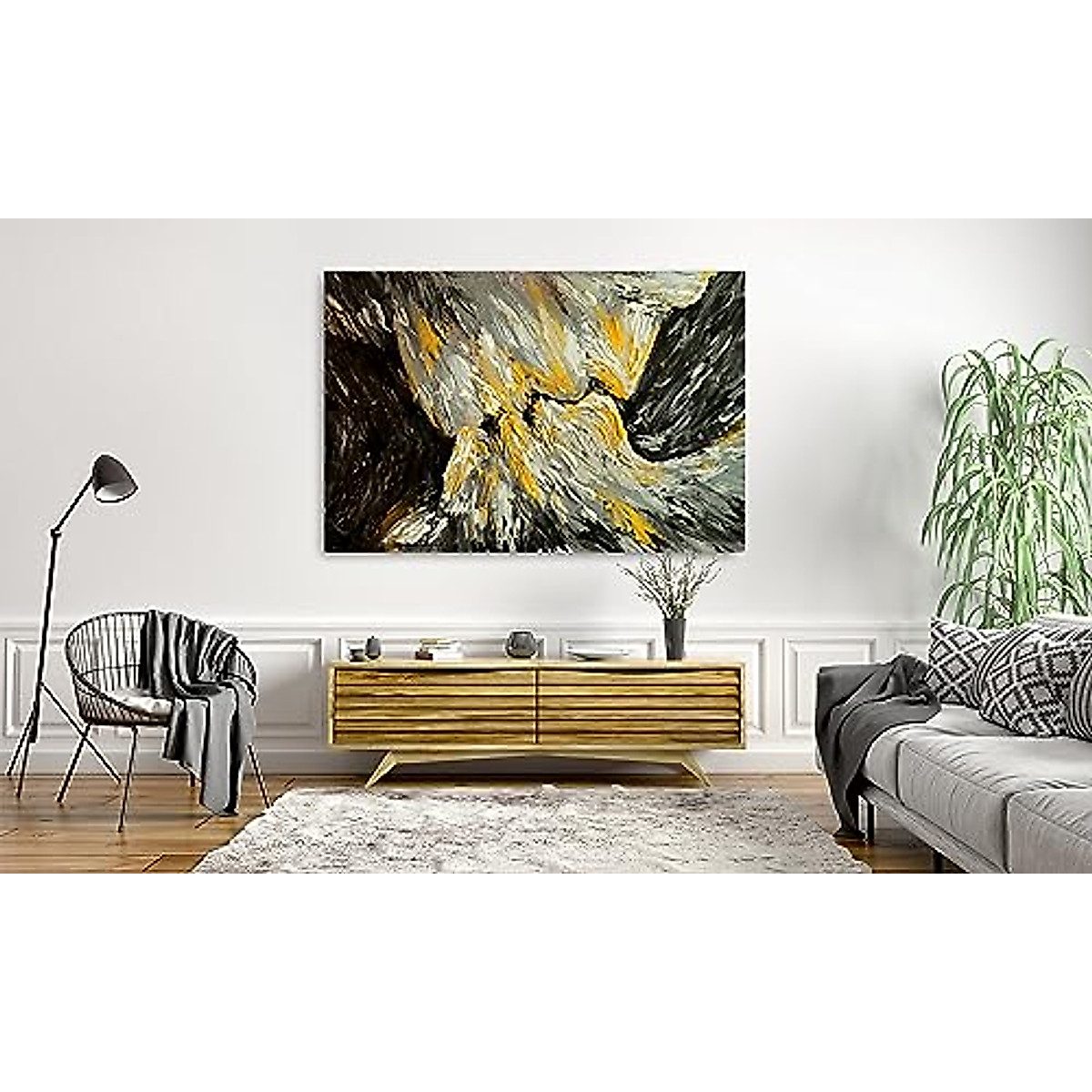 Canvas Wall Art Love Painting for Couples Bedroom, Love Painting Wall Art, Wall Art Love, Kiss Painting, The Kiss Painting Print, Kiss Canvas Wall Art (Ready to hang 24"x36", Style 1)