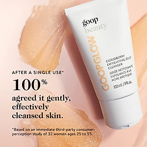 goop Beauty Exfoliating Jelly Cleanser | Face Wash to Clean, Smooth, & Brighten Skin | Squalane, Kakadu Plum, & Vitamin C Face Wash | 4 fl oz | Moisturizes & Smooths Skin | Paraben & Silicone Free