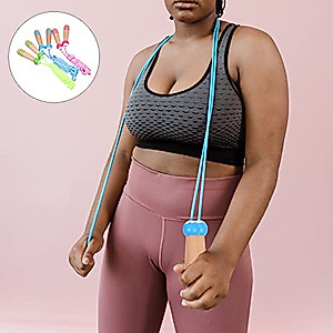 INOOMP 6 pcs adjustable skipping rope jump ropes wooden handle jump rope Cotton skipits for kids exercise jump rope adult jump rope Exercise Equipment Portable Skipping Rope nylon aldult