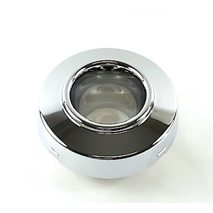 BB Auto New 4x4 Open Front Wheel Chrome Center Cap Replacement for 1999-2004 Ford F350 Super Duty Dually (Dual Rear Wheel)