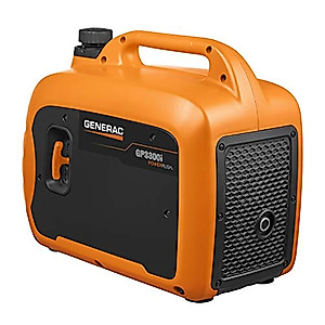 Generac GP3300i 7154 3,300-Watt Gas-Powered Portable Inverter Generator - CARB Compliant - Advanced PowerRush Technology - RV Essentials - Quiet and Compact Solution - Duplex Outlets - USB Ports