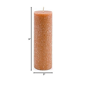 Root Candles Unscented Timberline Pillar Candle , 3 x 9-Inches, Rust