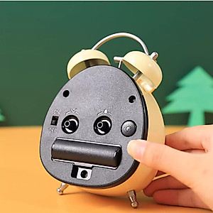 GRFIT Alarm Clocks 5 inches Cute Loud Alarm Clock for Kids, with Night Light Battery Operated for Living Room Bedroom Bedside Desk Bedside Clock (Color : 1)