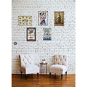 Retro Warning Animal Sign Beware of Deer Vintage Metal Tin Signs Home Wall Decor 12X8 Inch