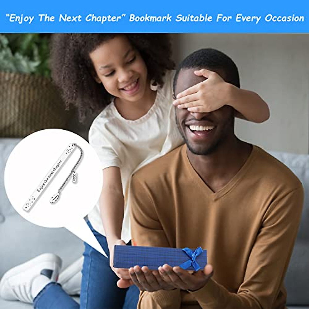 2022 Graduation Gifts Bookmark for Her Him - Enjoy The Next Chapter Bookmark for Book Lovers, High School Graduation Gifts for Her 2022, Class of 2022 Birthday Grad Gifts in Bulk for Women Men