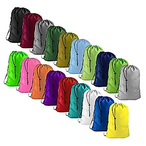 Heavy Duty Laundry Bag w/Shoulder Strap, 30x40 Inch by Ultra Essentials - Tear Resistant Polyester Utility Bag Holds 50 lbs, Great for Travel & Home Storage, Includes Lavender Dryer Sachet (PURPLE)