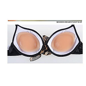 UPSTORE 1 Pair Clear Women Gel Bra Insert Push-up Enhancer Breast Molding Pads for Swimsuit and Bikini