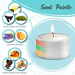 Moonlight Makers, Welcome To My Dreamhouse, Vanilla Breeze Scented Handmade Candle, Natural Soy Wax Candle, 25+ Hour Burn Time, 8oz Tin