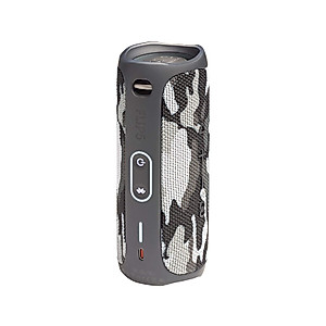 JBL Flip 5 Waterproof Portable Wireless Bluetooth Speaker Bundle with divvi! Protective Hardshell Case - Black Camo