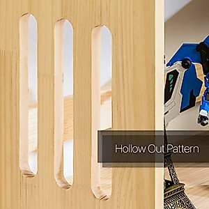 MoNiBloom Bookcase with Organizer and 2 Drawers, 3 Tier Wood Display Shelf Stand for Multifunction Storage Cabinet for Living Room, Bedroom, Natural