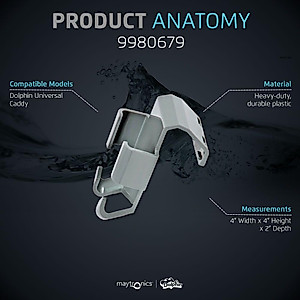 Dolphin Genuine Replacement Part — Grey Remote Control Holder for Universal Caddy — 9980679