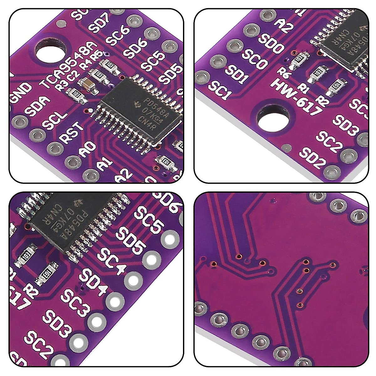 DORHEA 10Pcs TCA9548A I2C IIC Multiplexer Breakout Board Module 8 Channel Expansion Development Board