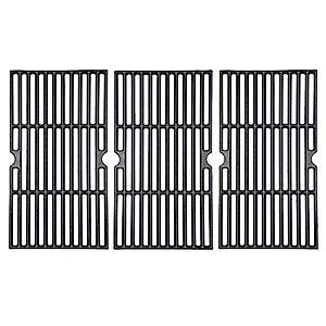 BBQration 16 1/4" CIF159C Matte Cast Iron Cooking Grid Replacement for Uniflame GBC1059WB, GBC1059WE-C, Dyna-Glo DGF510SBP, DGF510SSP, Backyard Grill BY13-101-001-13, Better Homes & Gardens and More