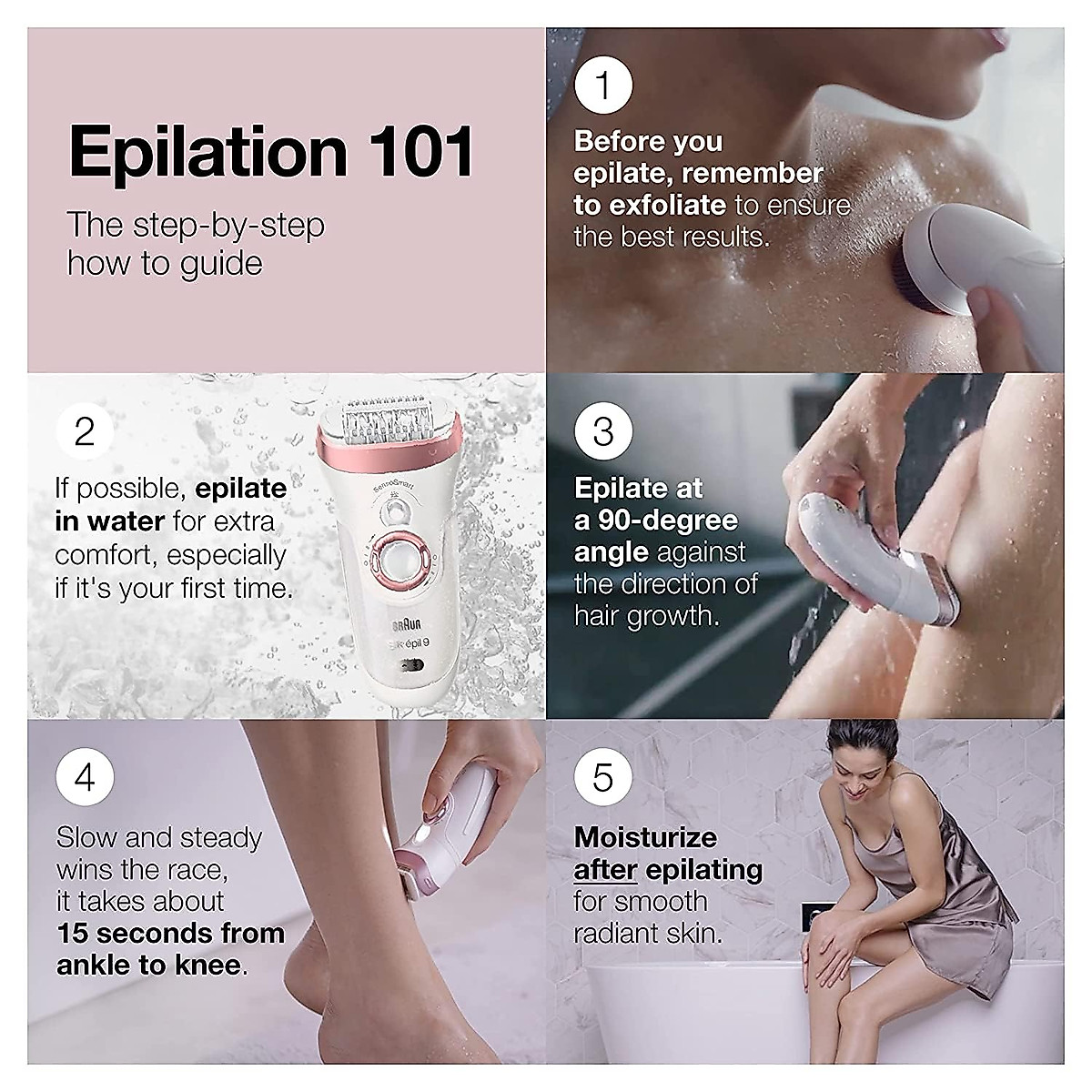 Braun Epilator Silk-épil 9 9-985, Facial Hair Removal for Women, Hair Removal Device, Shaver, Cordless, Rechargeable, Wet & Dry, Facial Cleansing Brush